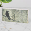 Old Damask Crow Art Wooden Box Sign | Zazzle