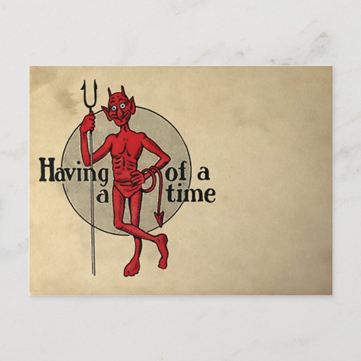 Old Devil Postcard | Zazzle