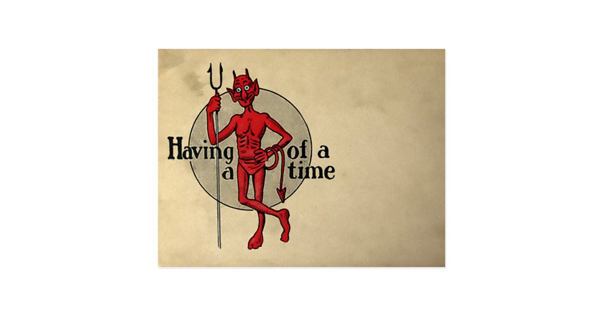 Old Devil Postcard | Zazzle.com