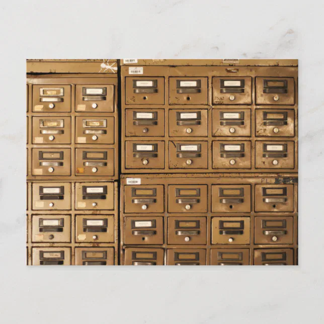 Old Disused Filing Cabinets Postcard | Zazzle