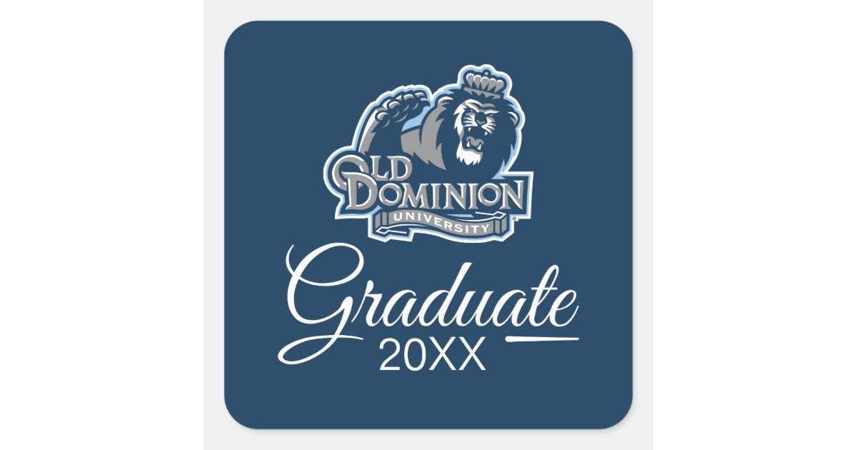 Old Dominion University Graduation Square Sticker | Zazzle