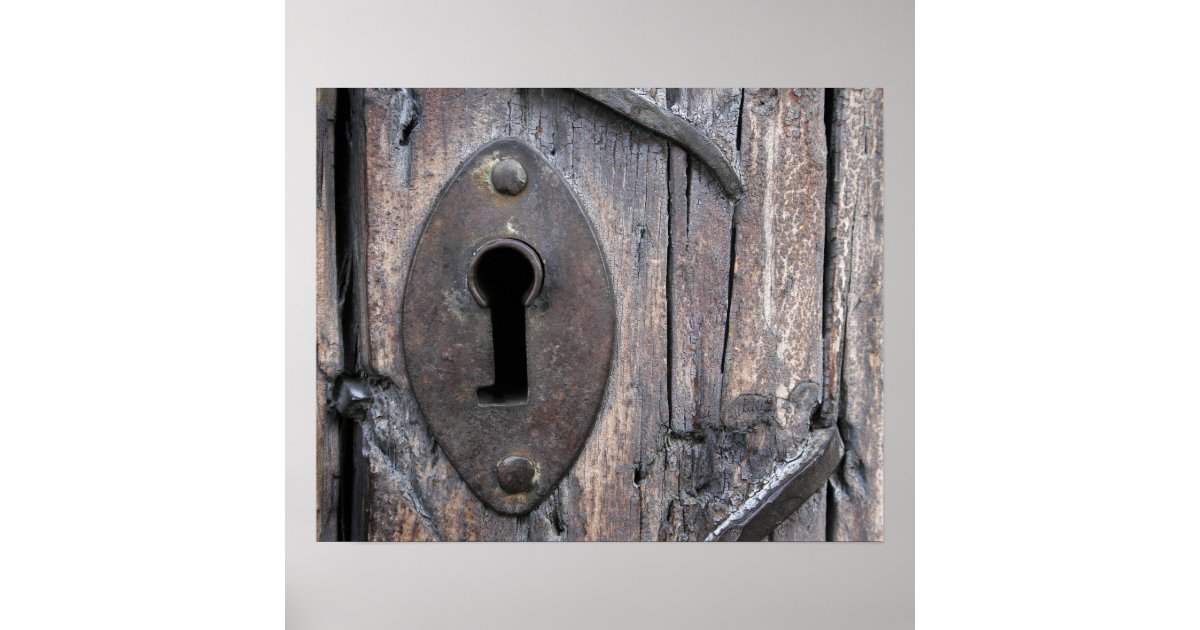 Old Door Keyhole Poster | Zazzle