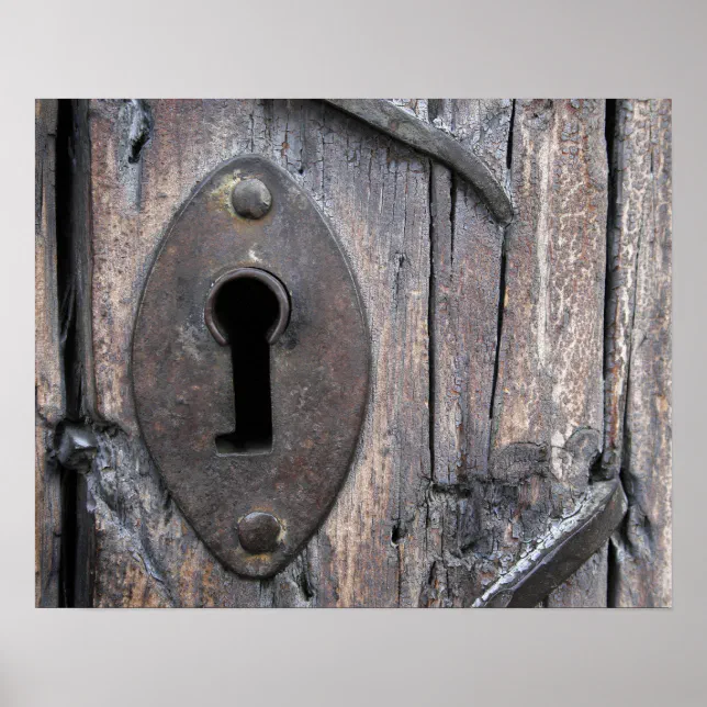 Old Door Keyhole Poster | Zazzle
