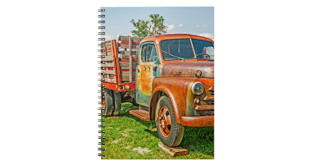 Old Dually - Truck - Rusty Notebook | Zazzle