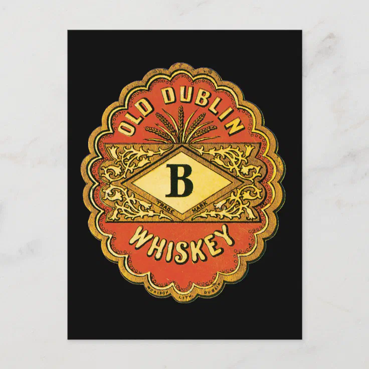 Old Dublin Whiskey Postcard | Zazzle