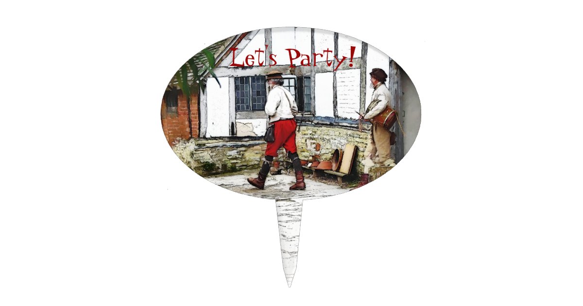 OLD ENGLAND CAKE TOPPER | Zazzle