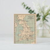 Old England Map Postcard | Zazzle