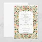 Old English Border Wedding Invitation | Zazzle