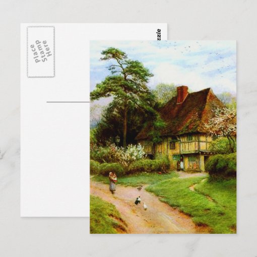Old English Country Cottage Postcards | Zazzle