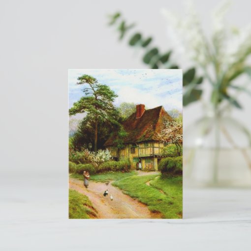 Old English Country Cottage Postcards | Zazzle
