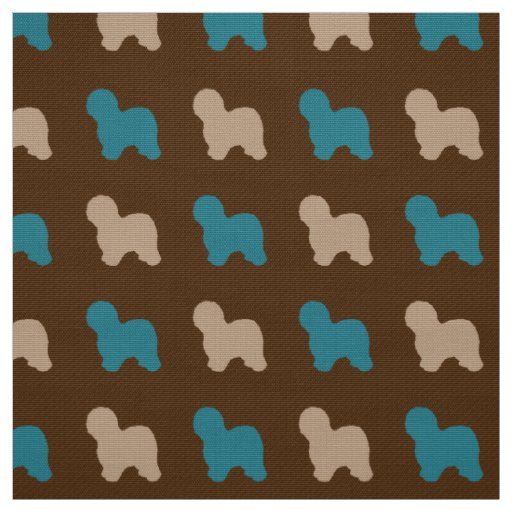 Old English Sheepdog Fabric | Zazzle