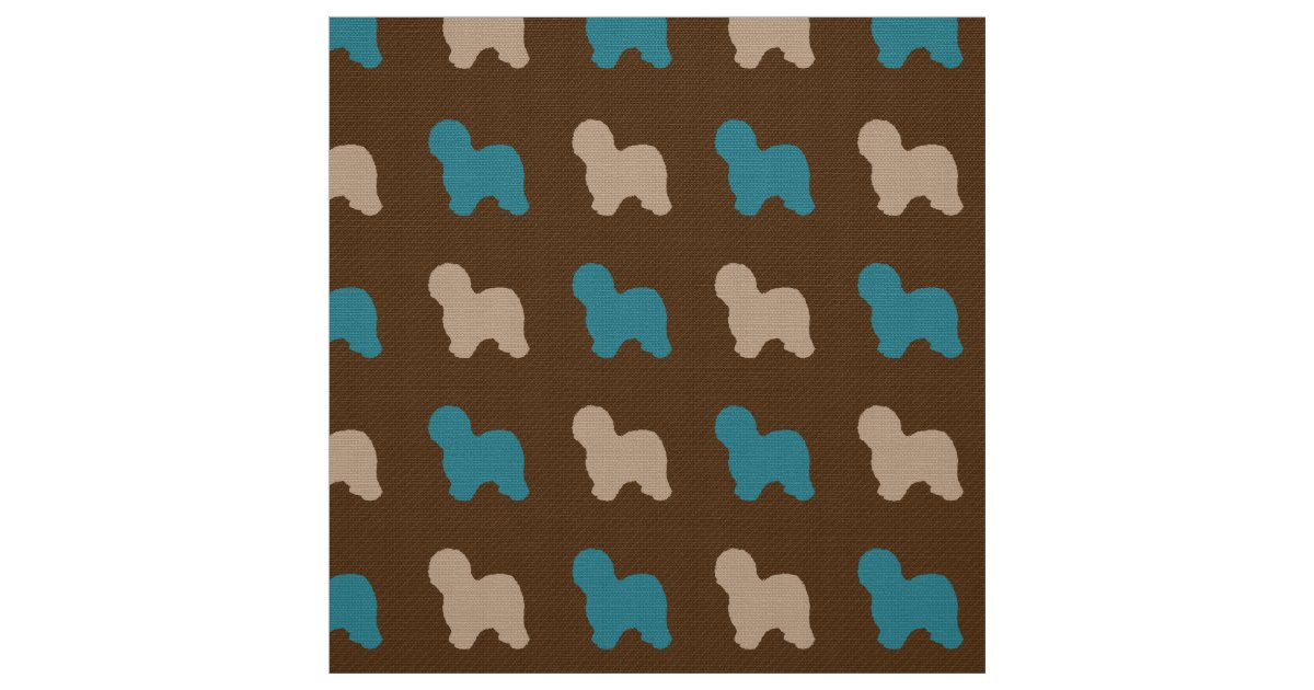 Old English Sheepdog Fabric | Zazzle