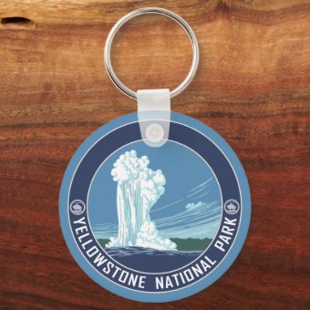 Old Faithful - Yellowstone National Park Keychain | Zazzle