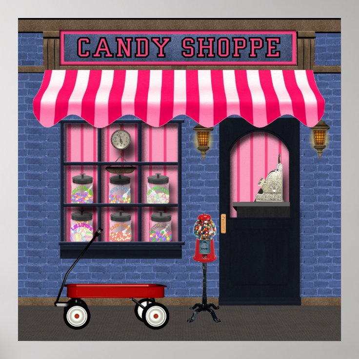 Old Fashion Candy Shoppe poster | Zazzle