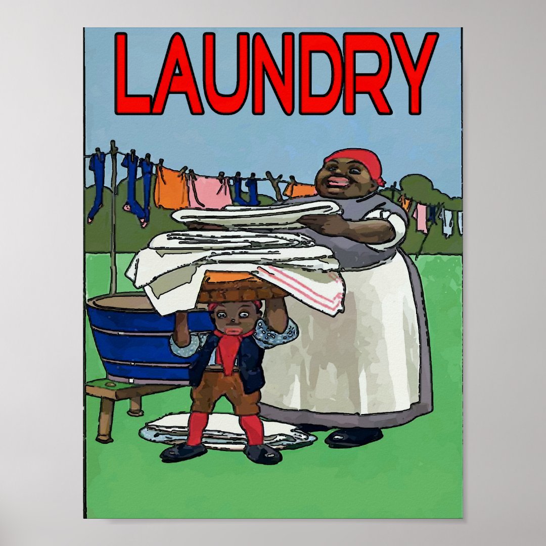 Old Fashion Laundry Poster | Zazzle