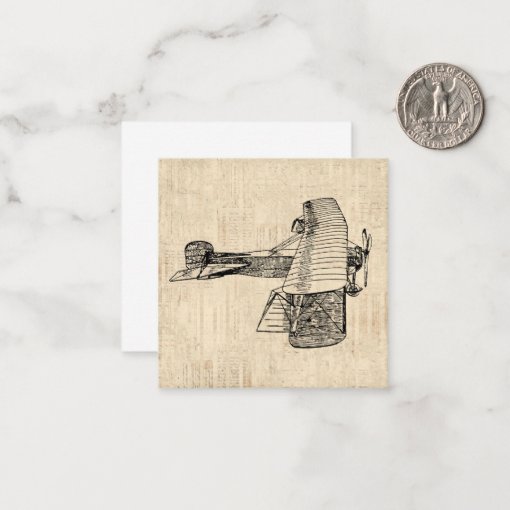 Old Fashioned Airplane Note Card | Zazzle
