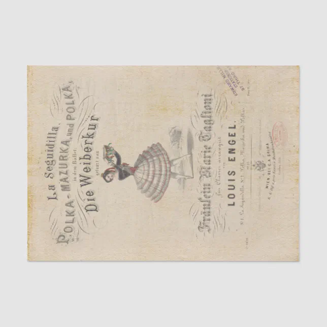 Old Fashioned Ballet Tissue Paper | Zazzle
