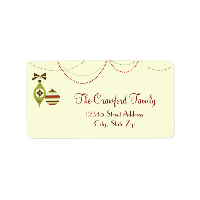 Old Fashioned Christmas - Address Labels | Zazzle
