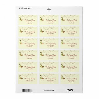 Old Fashioned Christmas - Address Labels | Zazzle