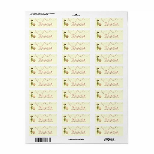 Old Fashioned Christmas - Return Address Labels | Zazzle