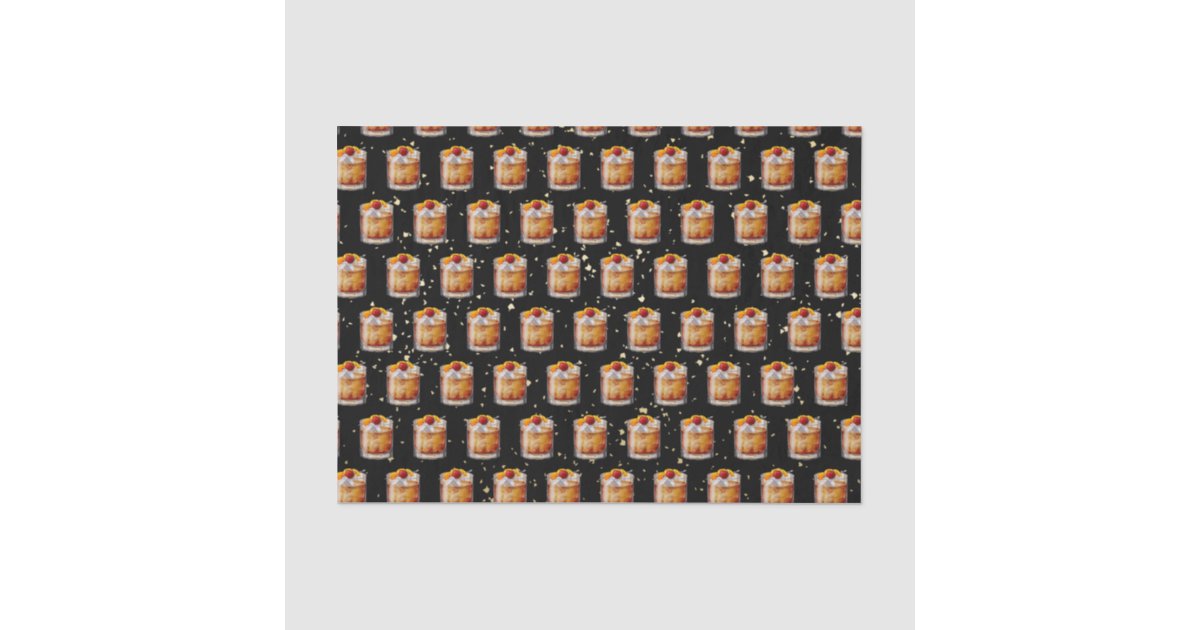 Old Fashioned Cocktail Tissue Paper | Zazzle