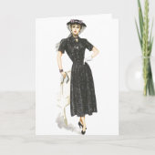 Old Fashioned Lady Greeting Cards | Zazzle