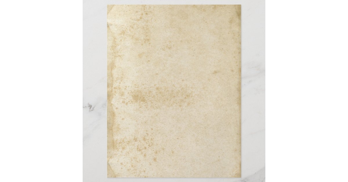 Old Fashioned Stained Blank Paper | Zazzle