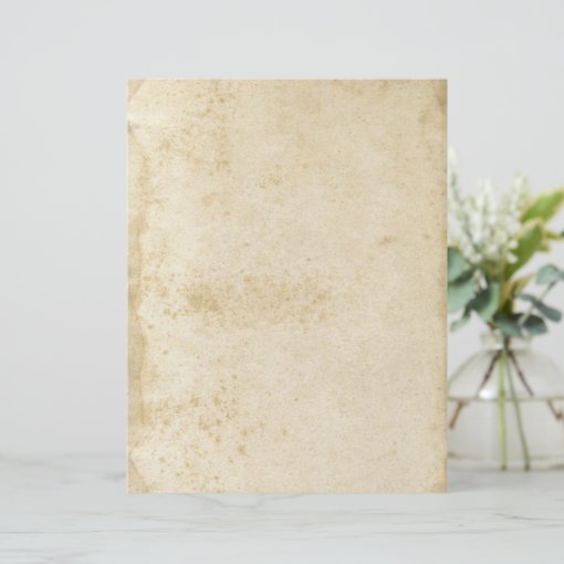 Old Fashioned Stained Blank Paper | Zazzle