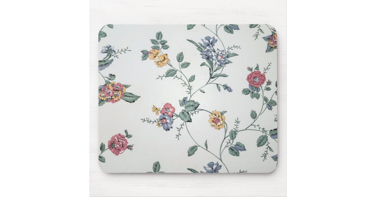 Old-fashioned Wallpaper Mouse Pad | Zazzle