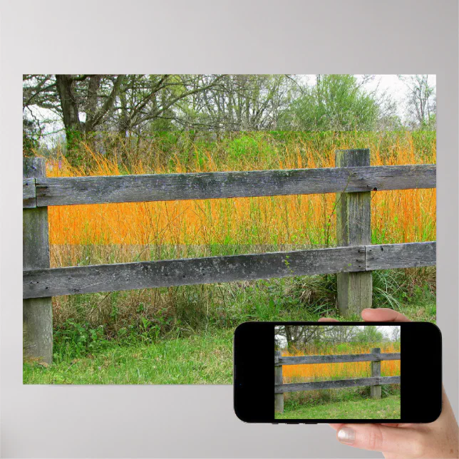 Old Fence Posts Poster | Zazzle
