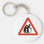 Funny old age humor unique keychains gift idea | Zazzle.com