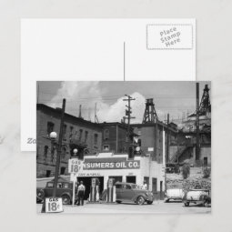 Old Gas Station, 1930s Postcard | Zazzle