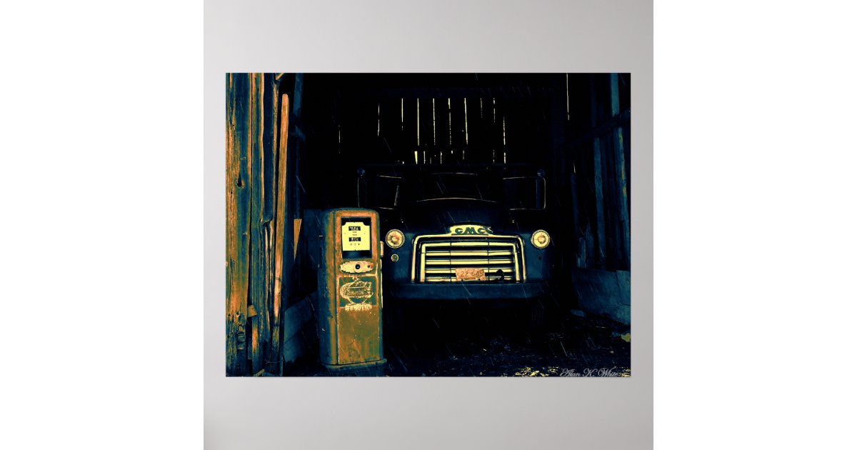 Old GMC Farming Truck Poster | Zazzle