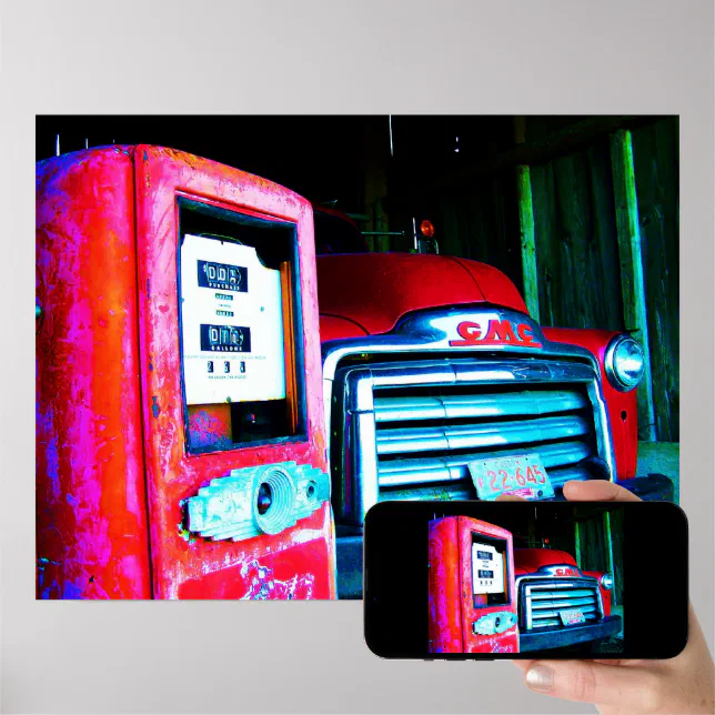 Old GMC Farming Truck Poster | Zazzle