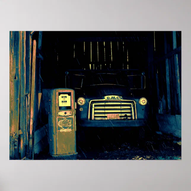 OLD GMC TRUCK POSTER | Zazzle