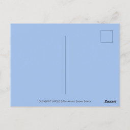 OLD GOAT UNCLE SAM, FUNNY FARM PATRIOTIC BILLYGOAT POSTCARD | Zazzle