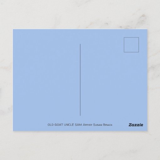 OLD GOAT UNCLE SAM, FUNNY FARM PATRIOTIC BILLYGOAT POSTCARD | Zazzle