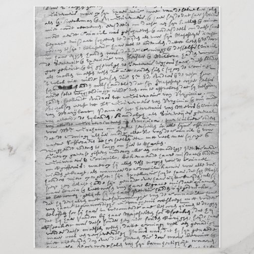 Old Handwriting Letter Scrapbook Paper | Zazzle