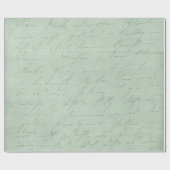 Old handwriting love letters faded antique script wrapping paper | Zazzle