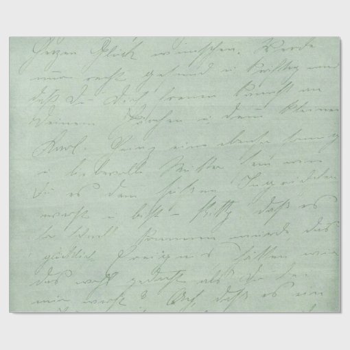 Old handwriting love letters faded antique script wrapping paper | Zazzle