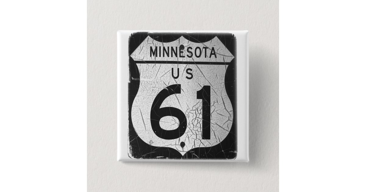 Old Highway 61 sign Button | Zazzle