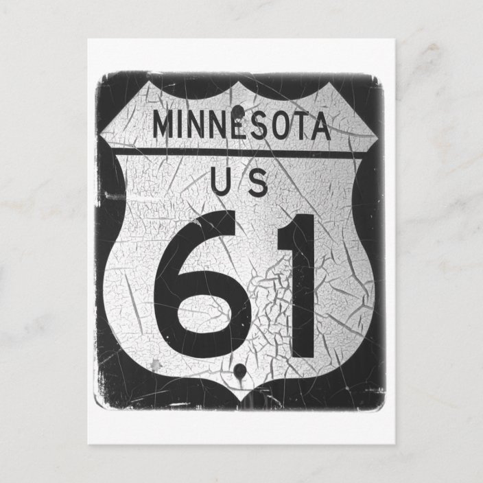 Old Highway 61 sign Postcard | Zazzle.com