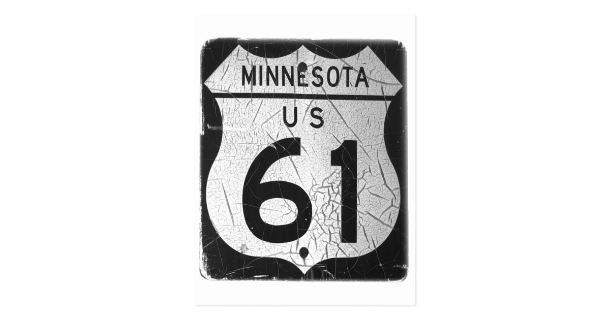Old Highway 61 sign Postcard | Zazzle.com