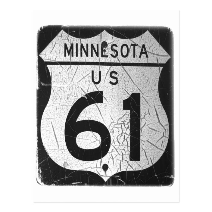 Old Highway 61 sign Postcard | Zazzle.com