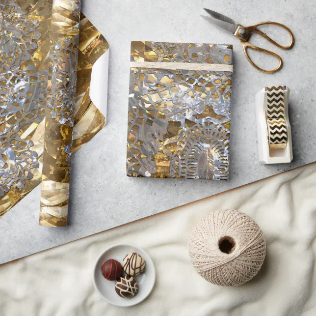 Old Hollywood Chic Elegant 60 Wrapping Paper | Zazzle