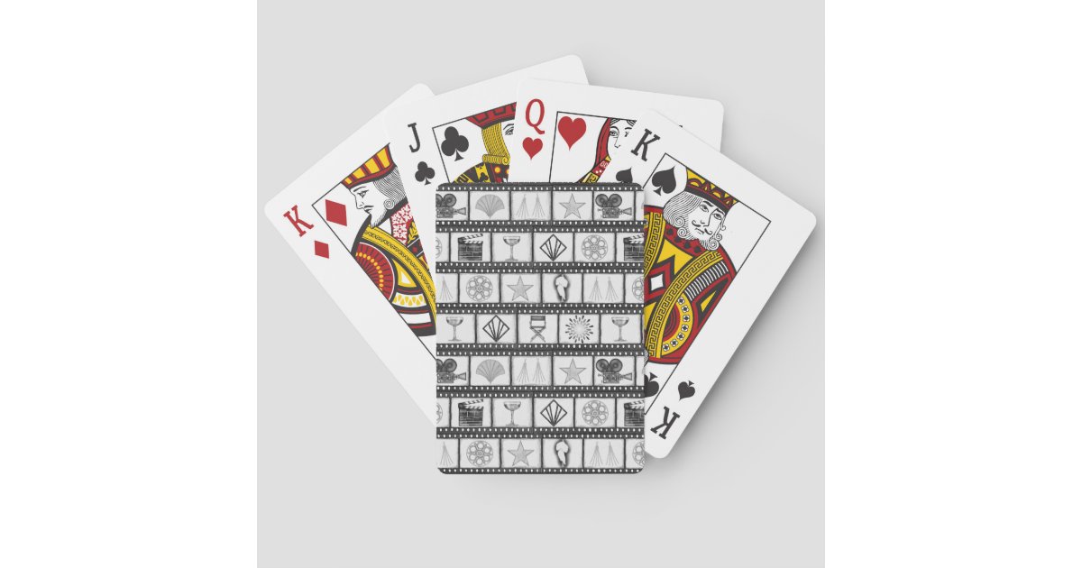 Old Hollywood Film Playing Cards | Zazzle