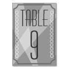 Old Hollywood Style Table Number cards | Zazzle