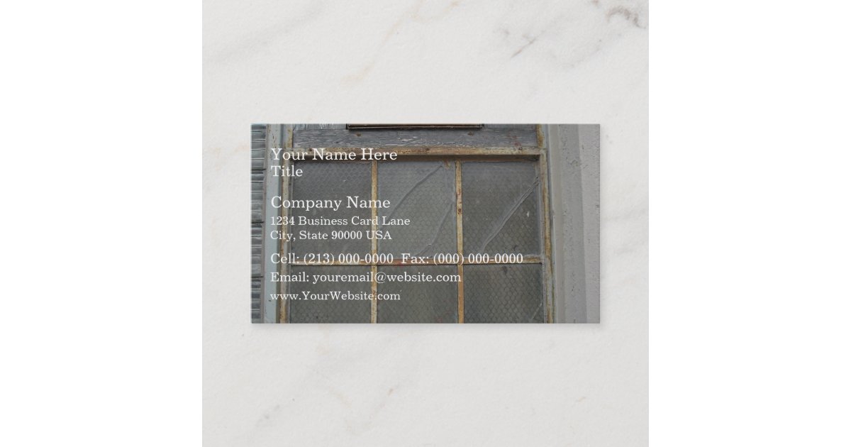 Old House And Window Business Card | Zazzle