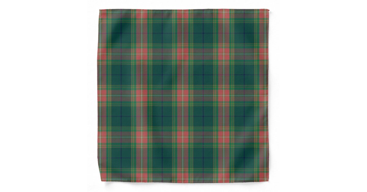 Old Irish Clan Gallagher Tartan Plaid Bandana | Zazzle