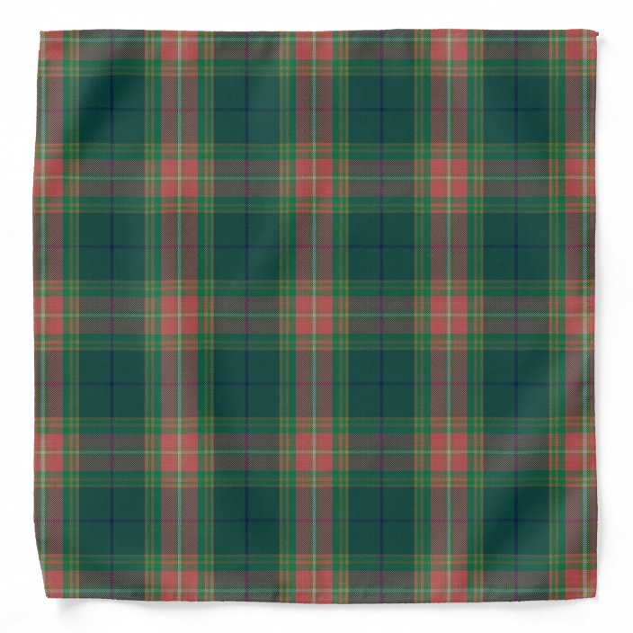 Old Irish Clan Gallagher Tartan Plaid Bandana | Zazzle.com